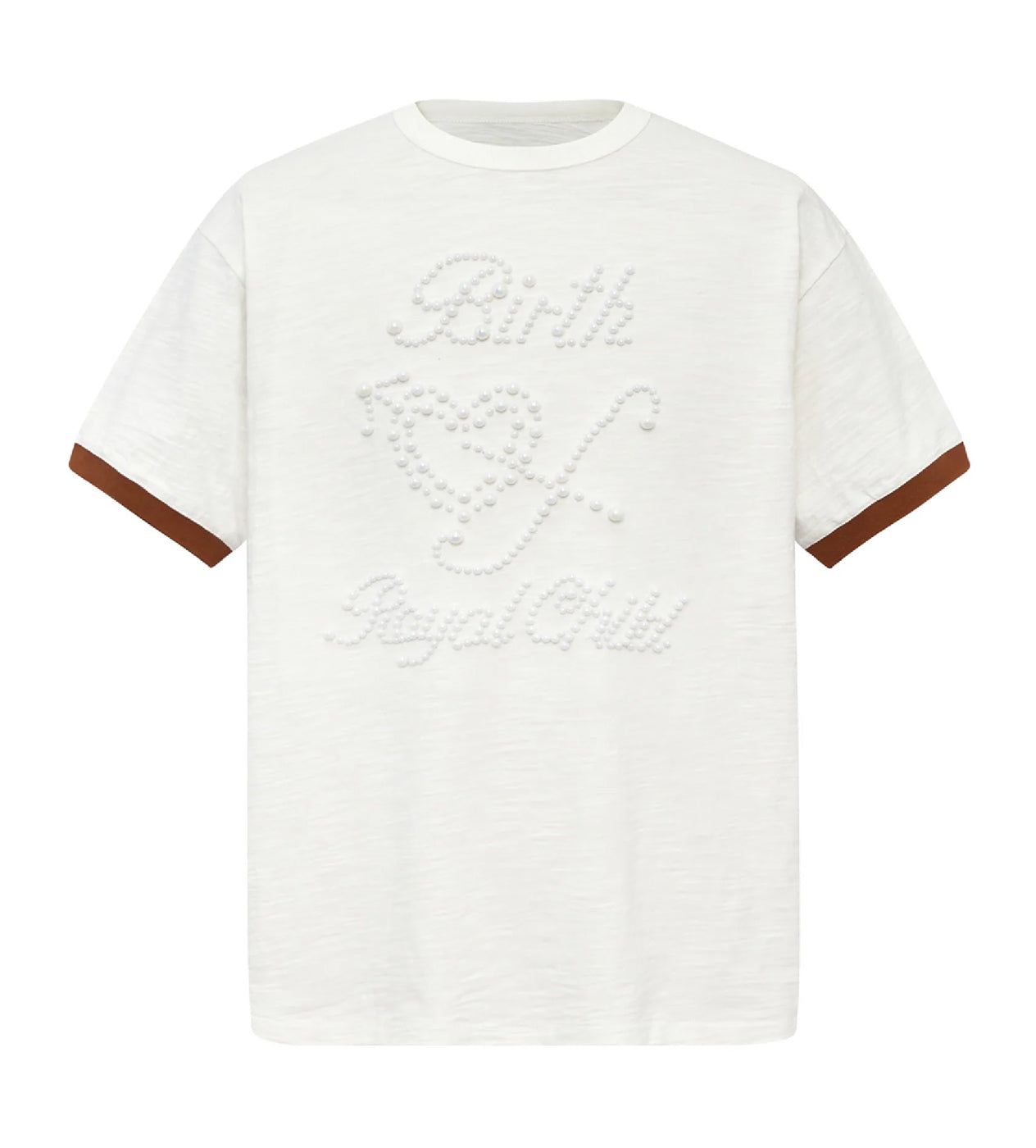 Birth of Royal Child Pearl Patchwork Tee White – Restock AR