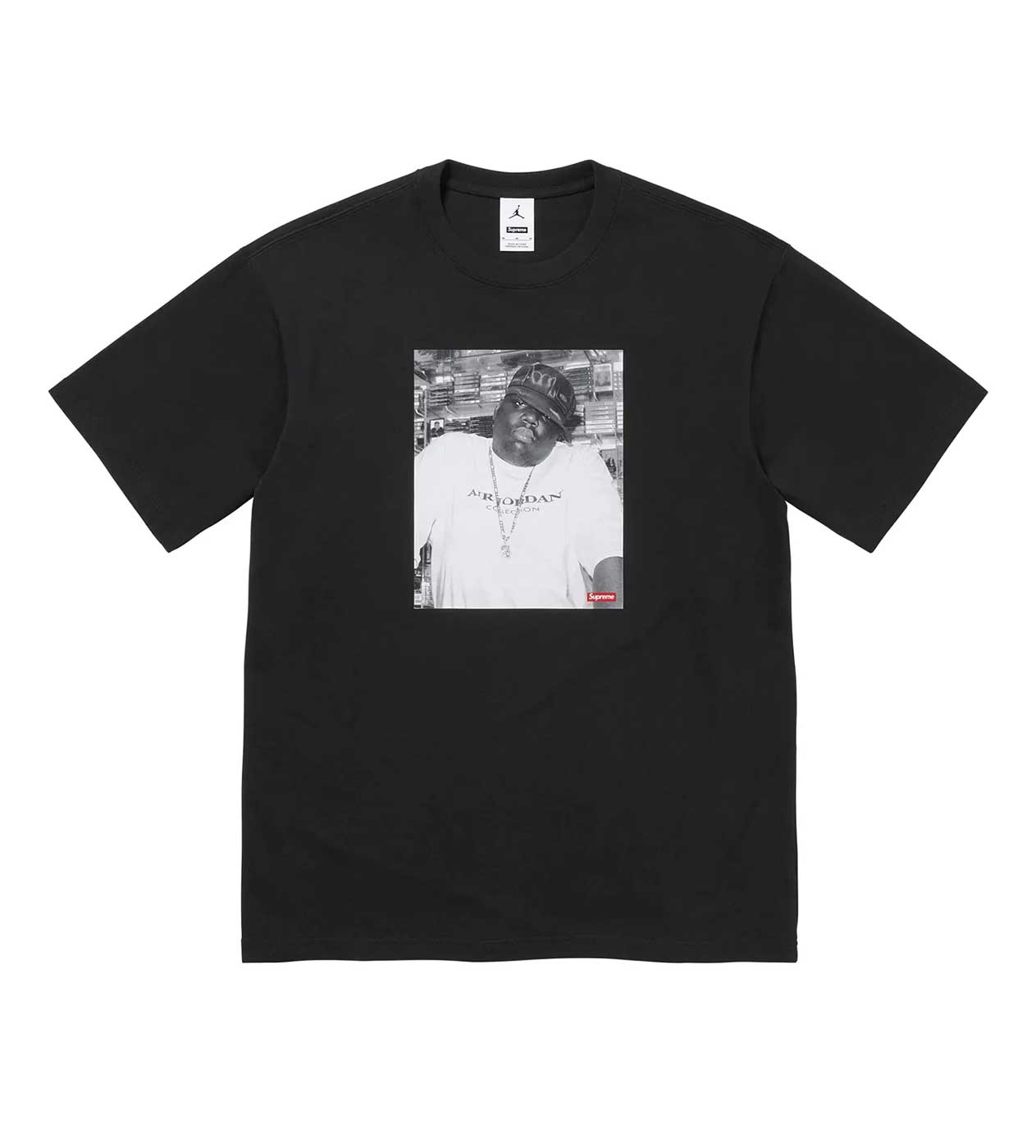 Supreme x Jordan Biggie Tee Black – Restock AR