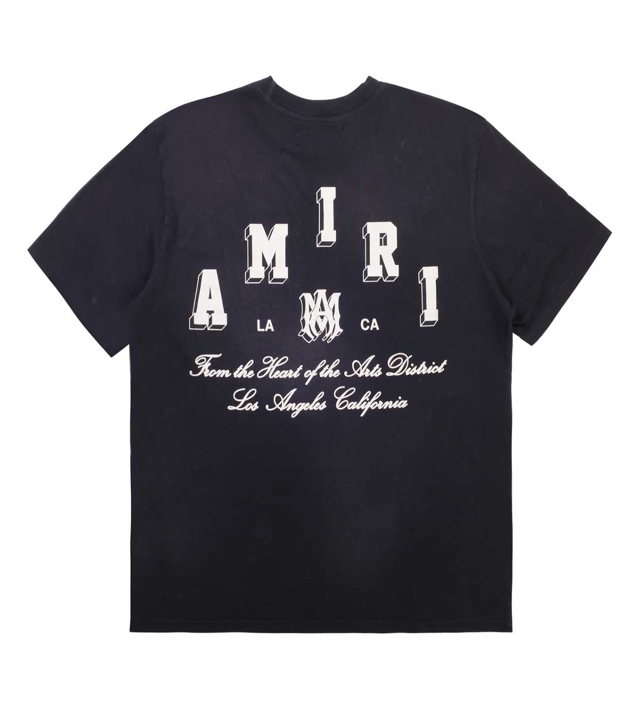 Amiri Collegiate Tee Black – Restock AR