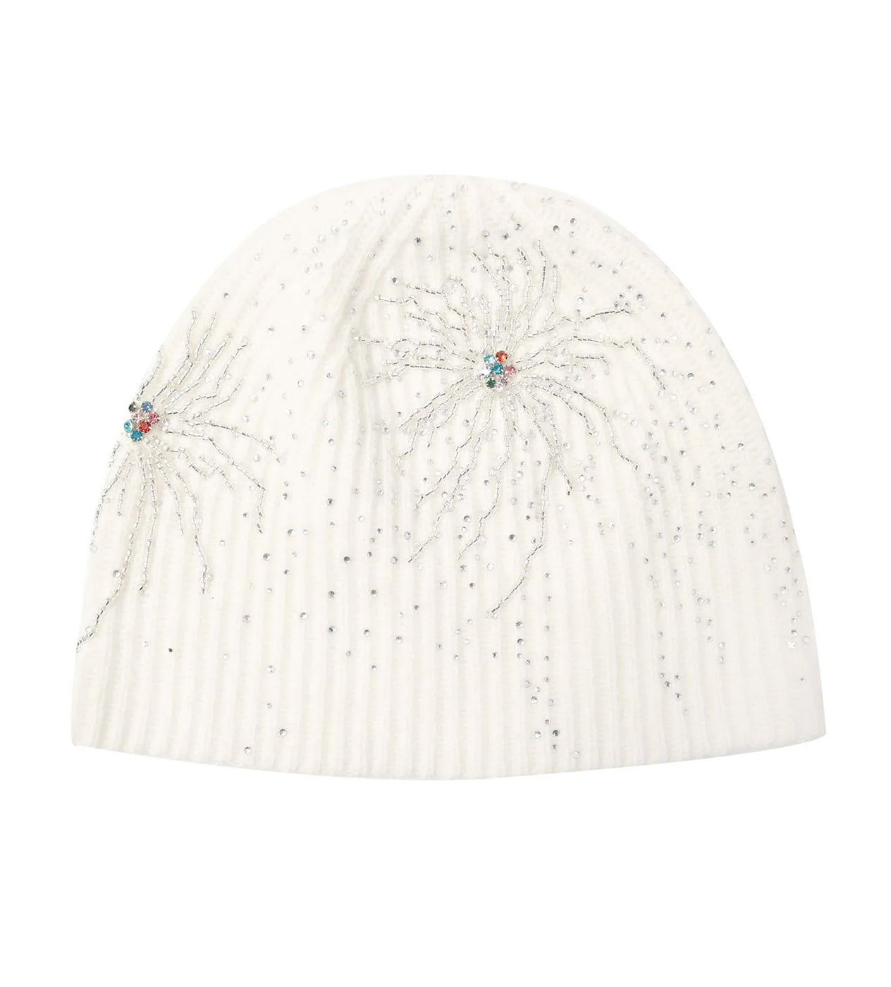 Birth of Royal Child Fireworks Studded Beaded Beanie White – Restock AR