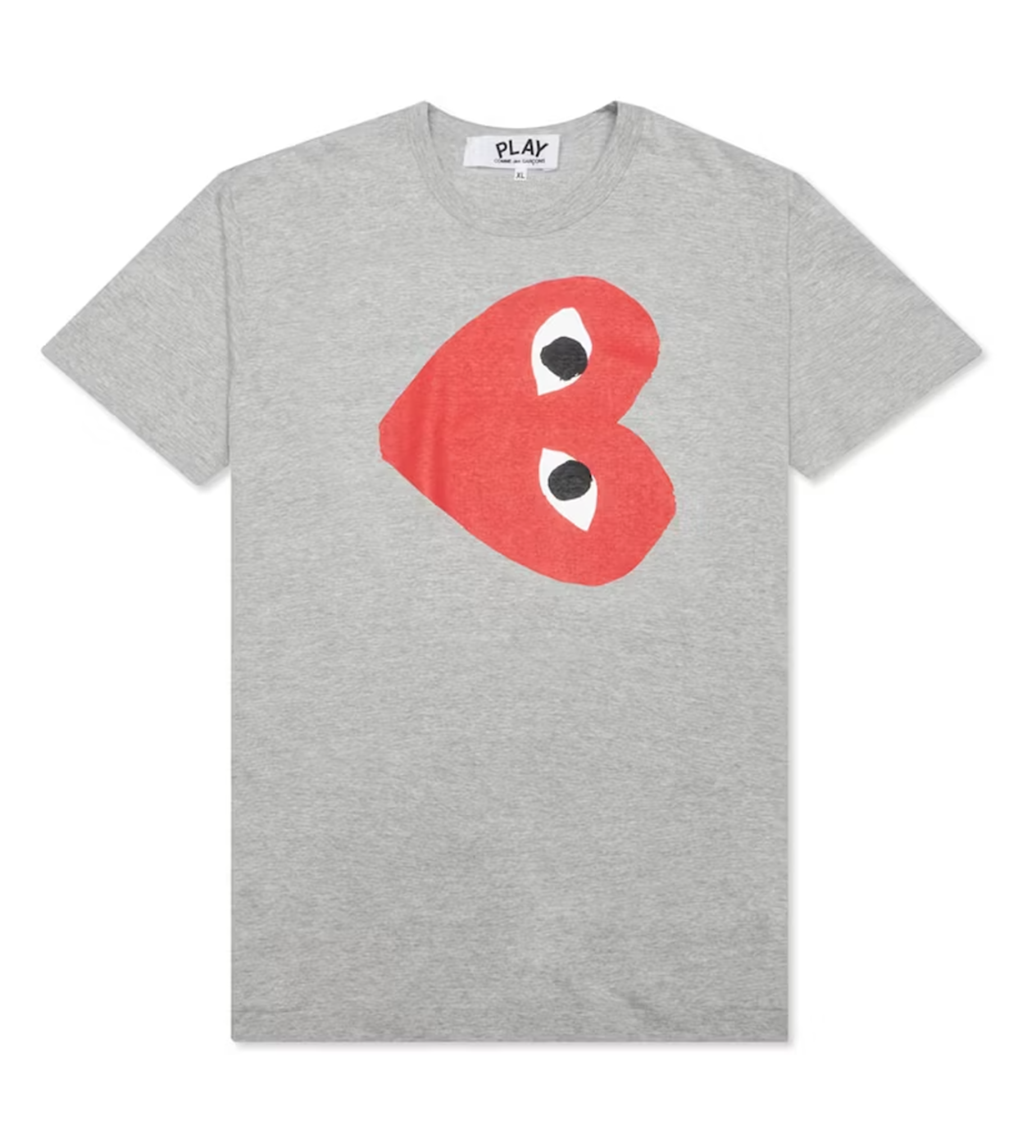 CDG Heather Grey Red Rotate Heart T-Shirt – Restock AR