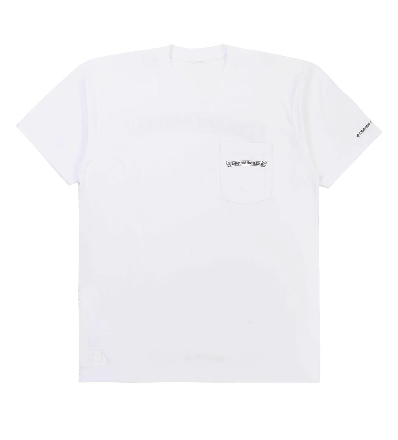 Chrome Hearts Scroll Logo Pocket Tee White – Restock AR