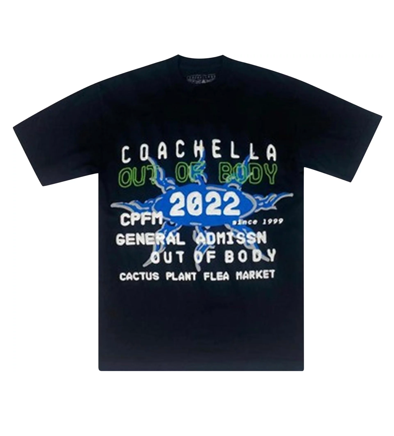 Coachella x CPFM Tee Black/Blue – Restock AR