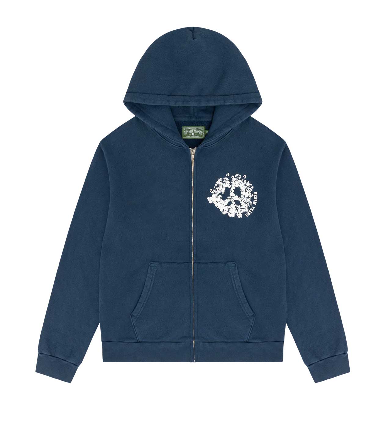 Denim Tears University Zip Hoodie Navy – Restock AR