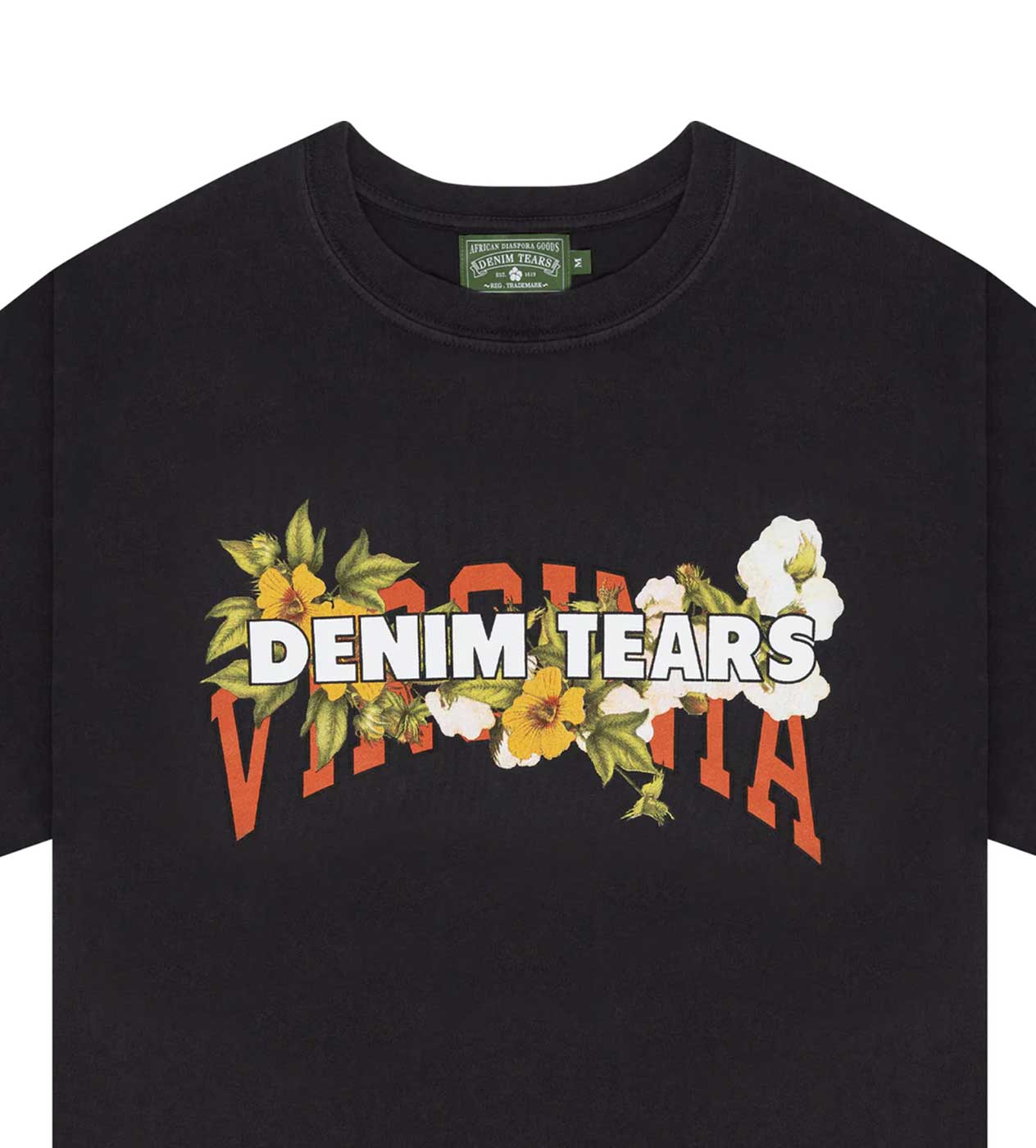 Denim Tears Virginia Black Tee | Restock AR