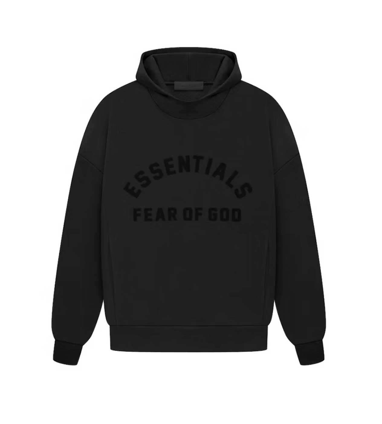 Essentials Jet Black Hoodie – Restock AR