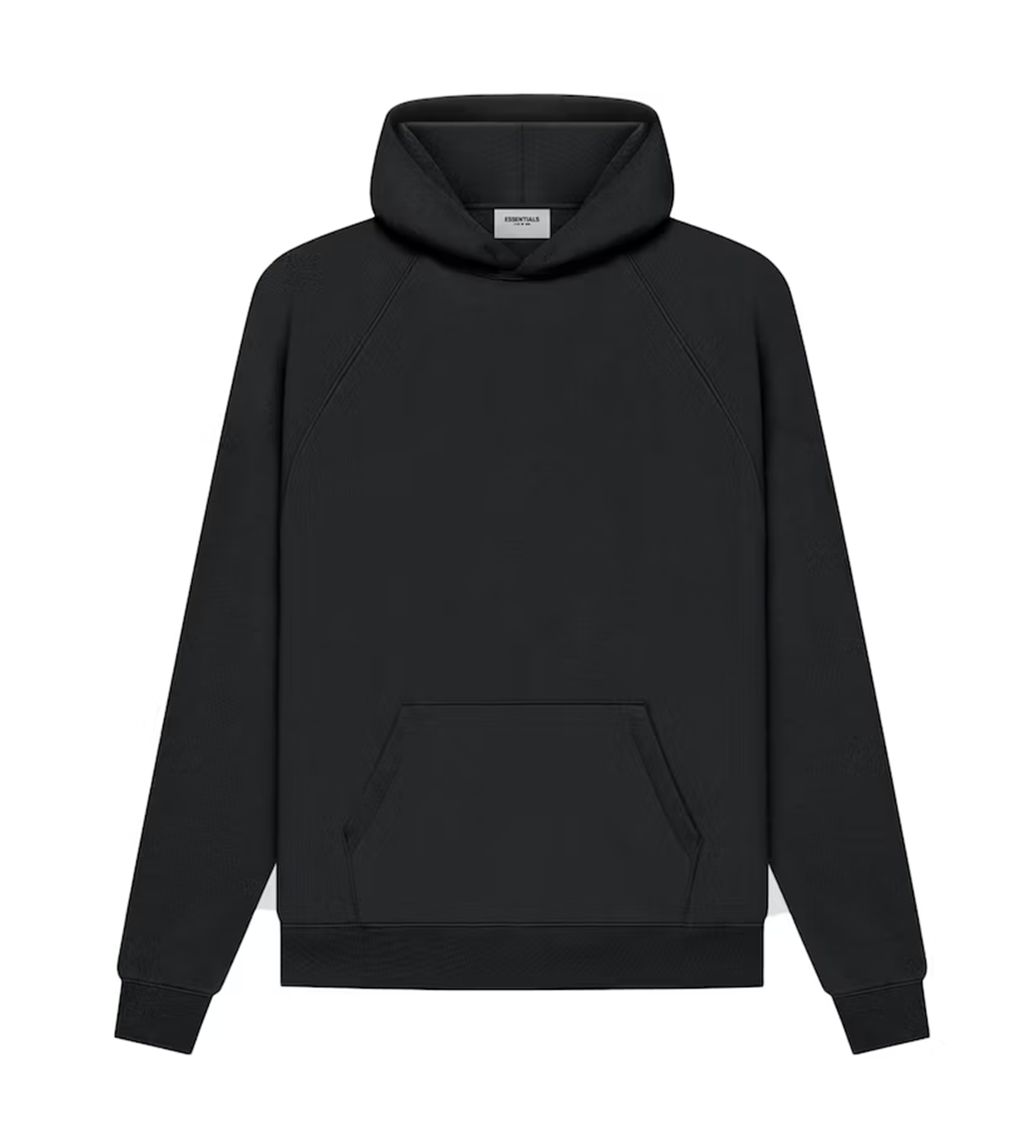 Essentials Black Hoodie Back Logo – Restock AR
