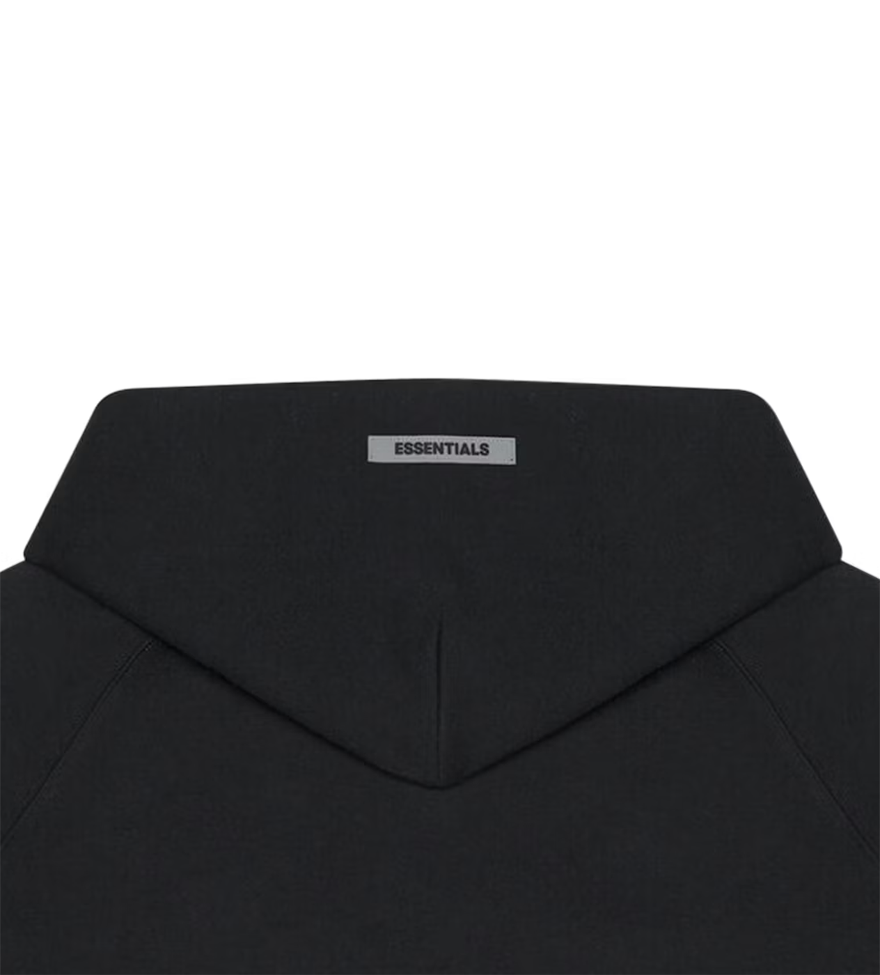 Essentials Black Hoodie Front Logo – Restock AR