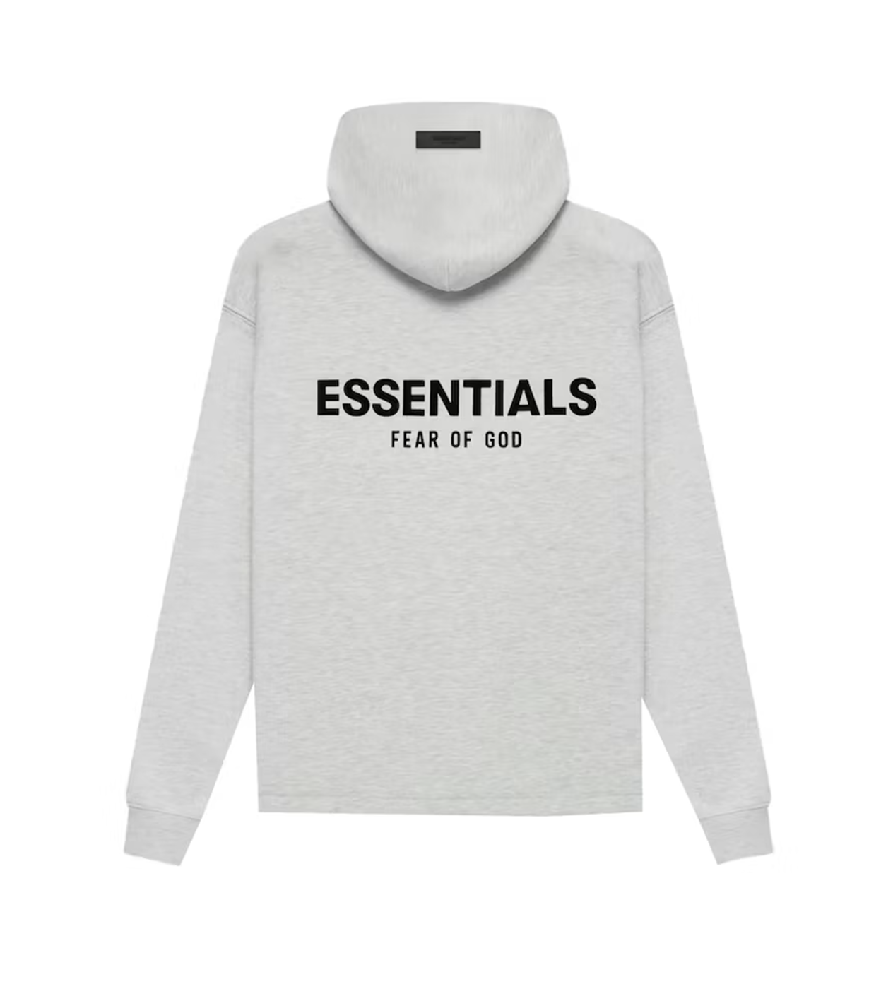 Essentials Oatmeal Hoodie Back Logo – Restock AR