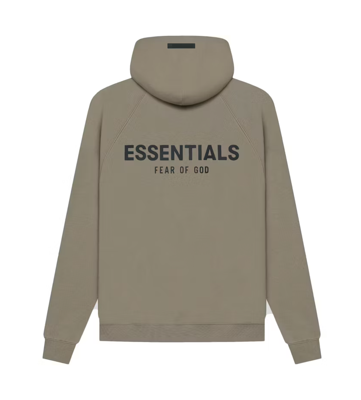 Essentials Taupe Hoodie Back Logo – Restock AR