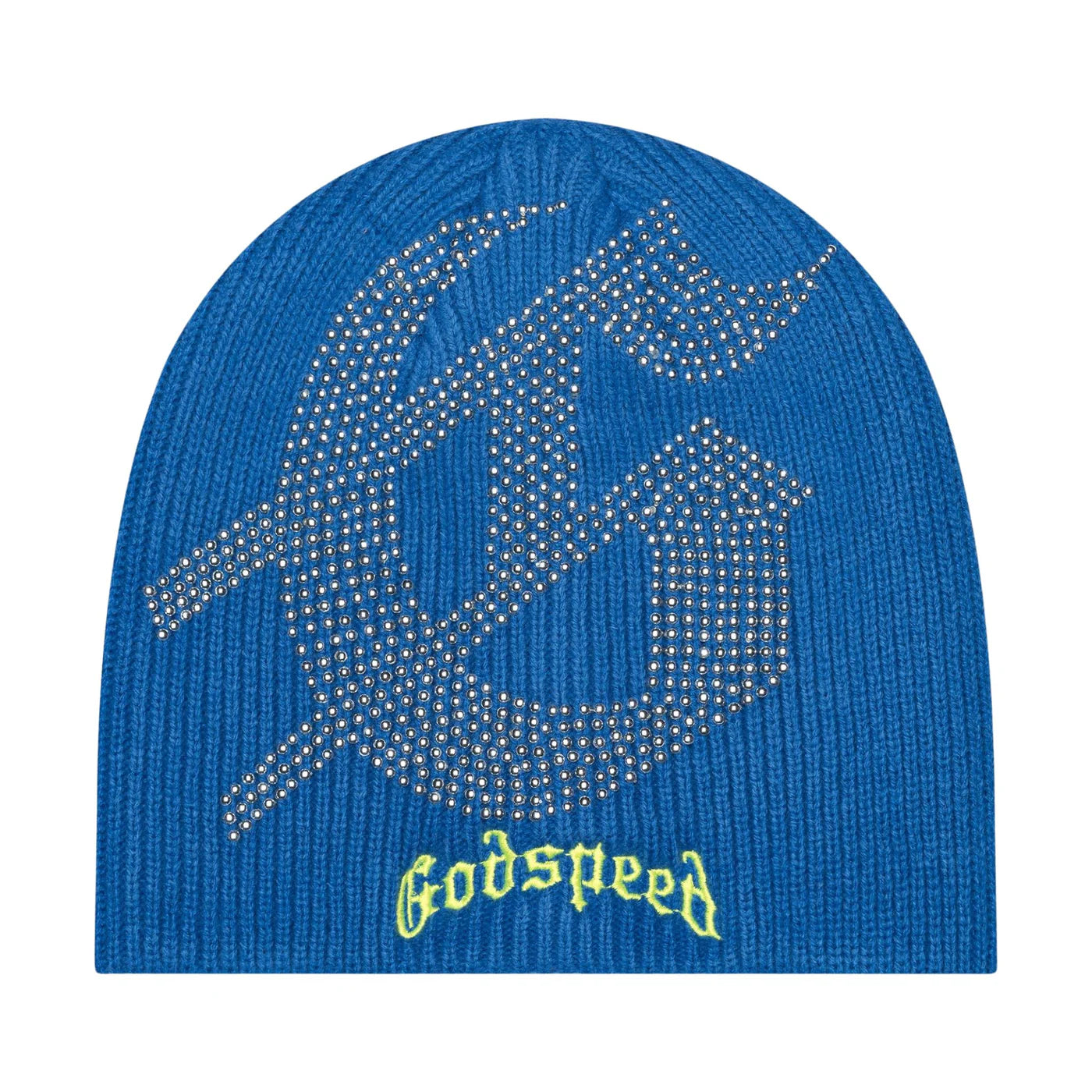 Godspeed Studded Beanie Blue/Neon – Restock AR