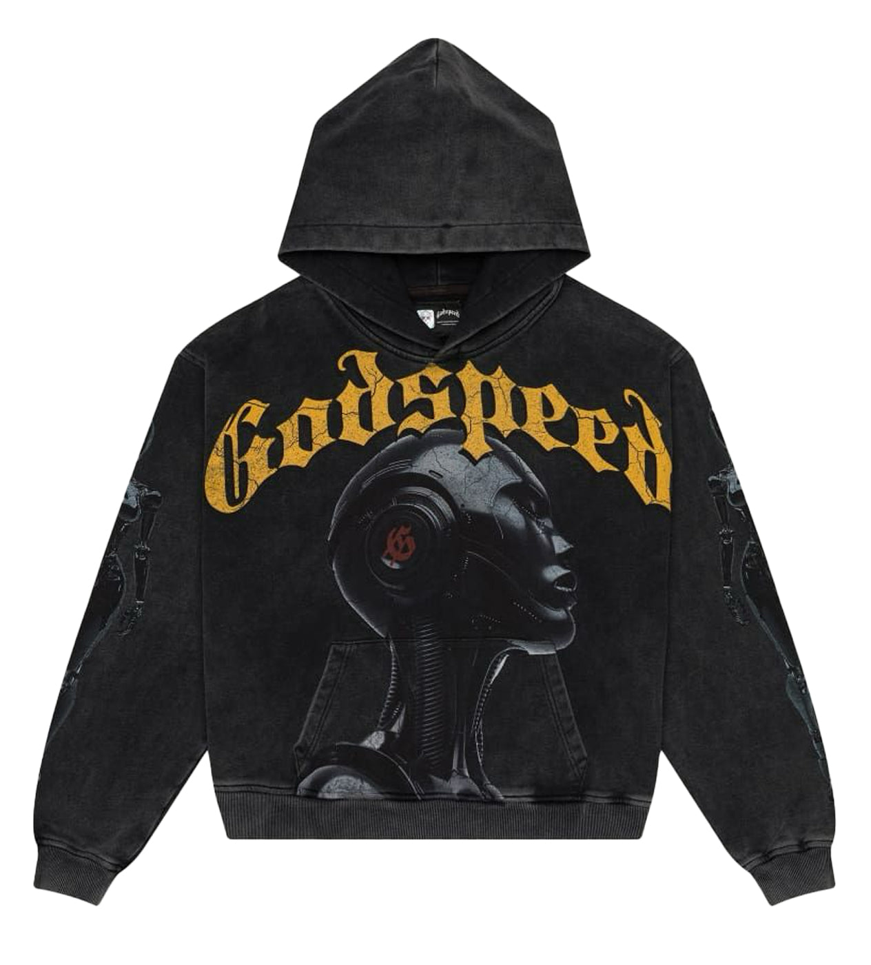 Godspeed Alexa Hoodie Washed Black – Restock AR