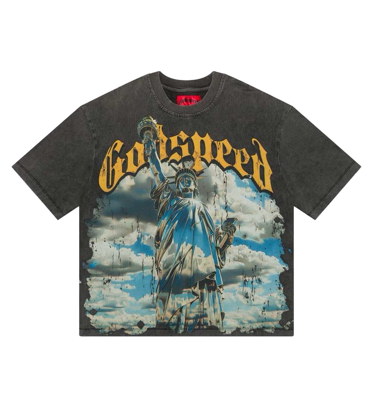 Godspeed Chrome Liberty Tee Grey Wash – Restock AR
