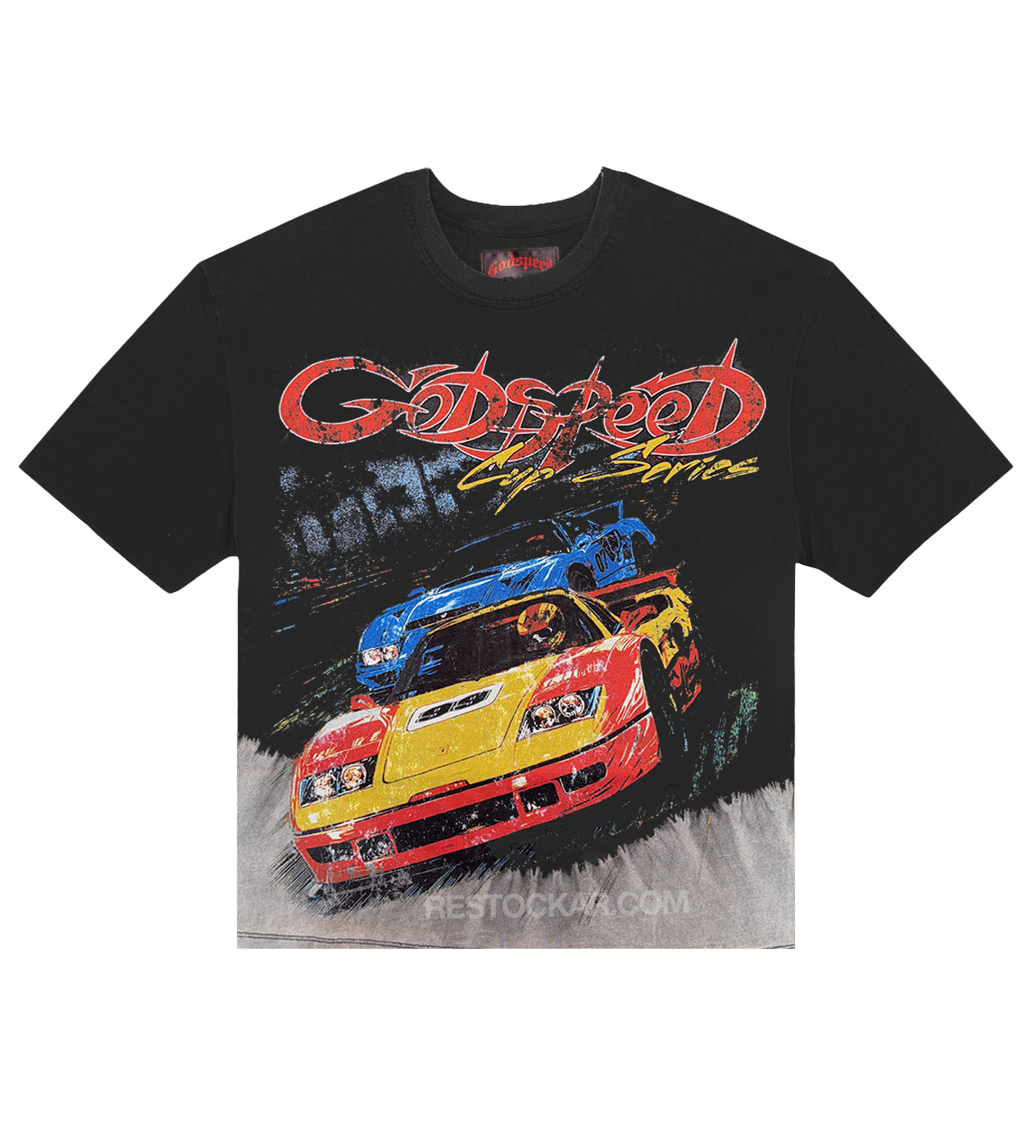 Godspeed FTW Tee Black Bleached Wash – Restock AR