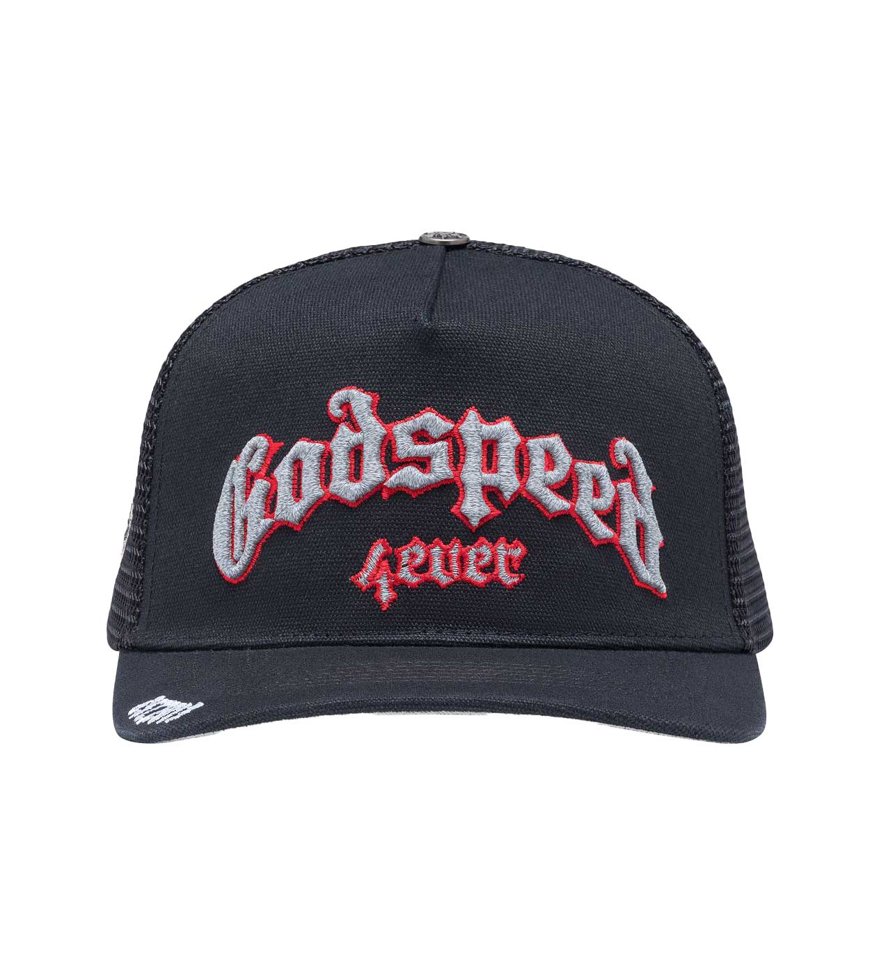 Godspeed Forever Trucker Hat 3M Black/Silver/Red – Restock AR
