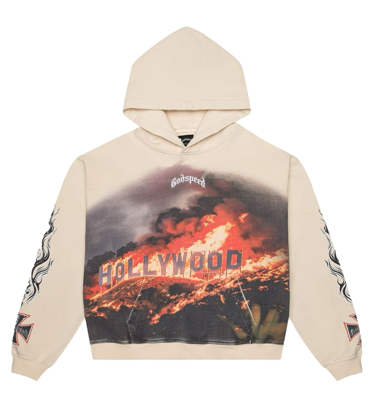 Godspeed Hollywood Inferno Hoodie Bone – Restock AR