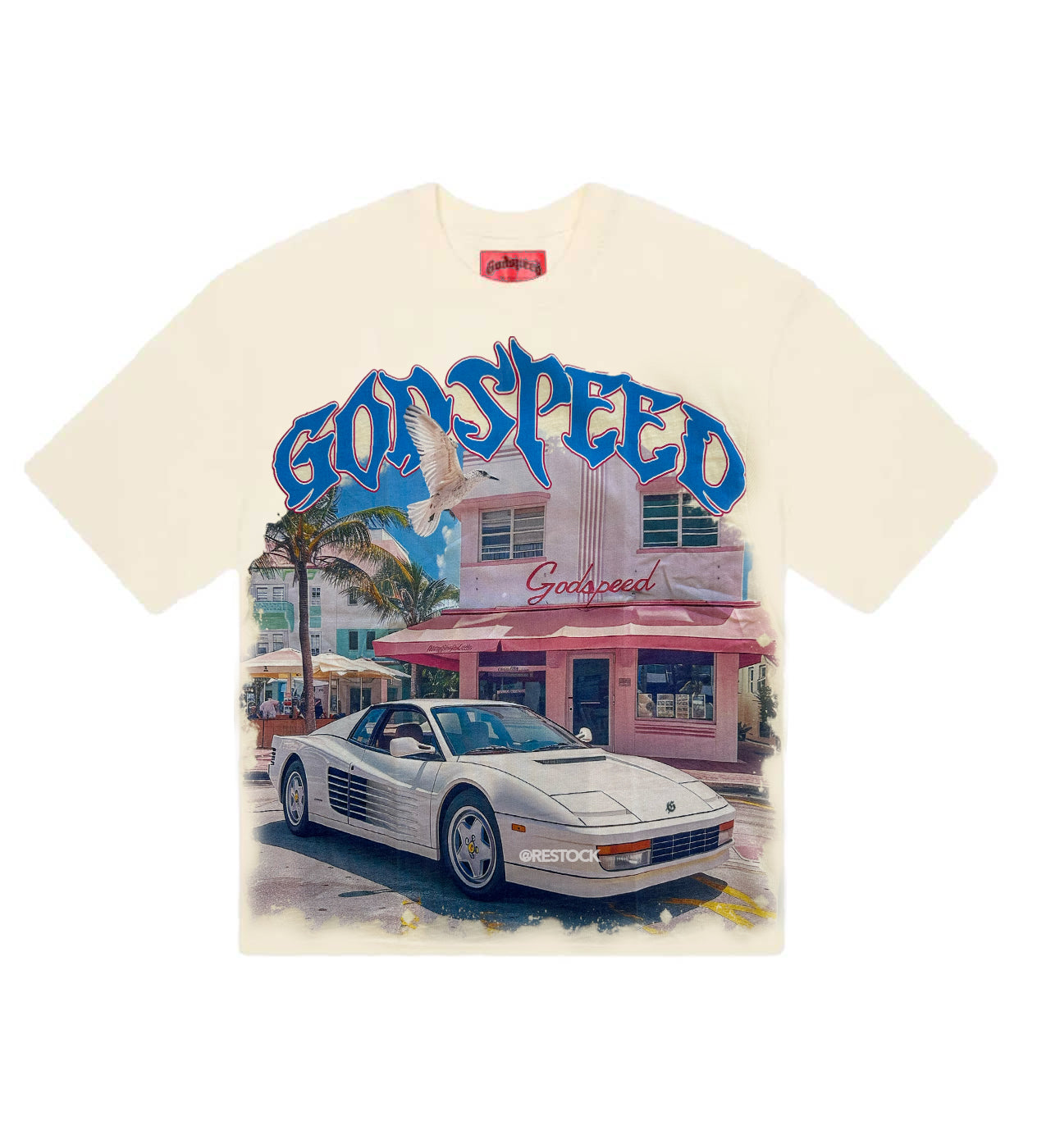 Godspeed Miami Rarri Tee Cream *Miami Exclusive* – Restock AR