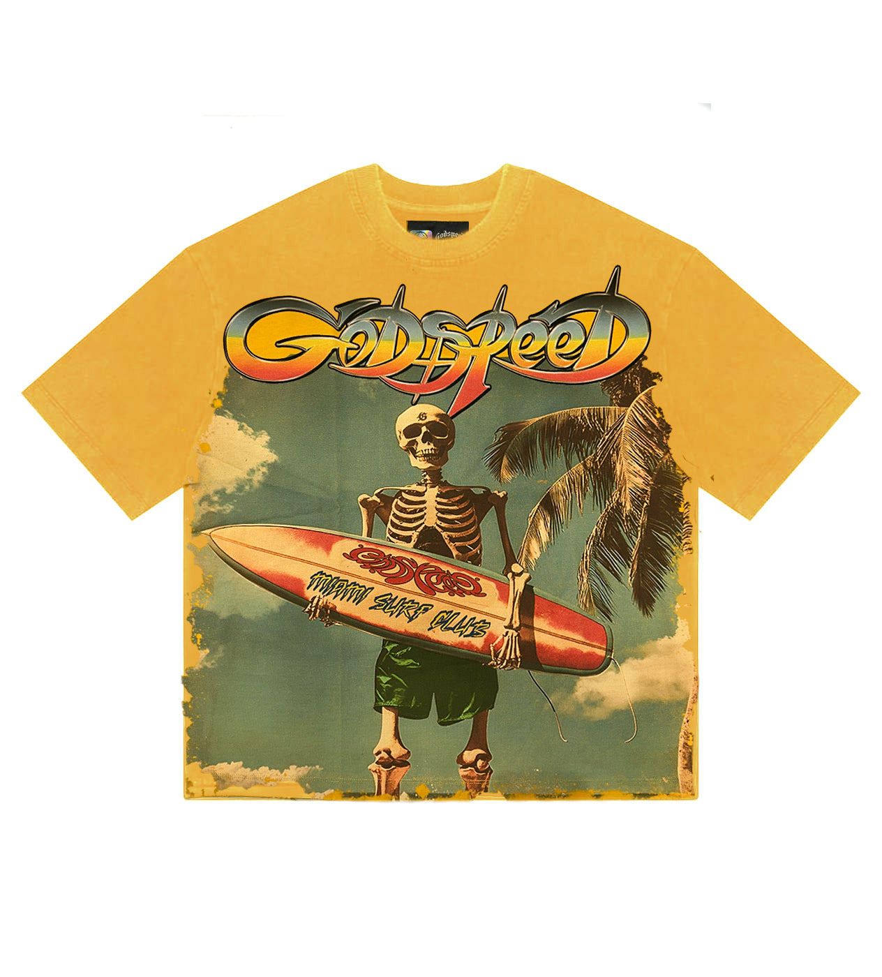 Godspeed Miami Surf Tee Yellow *Miami Exclusive* – Restock AR