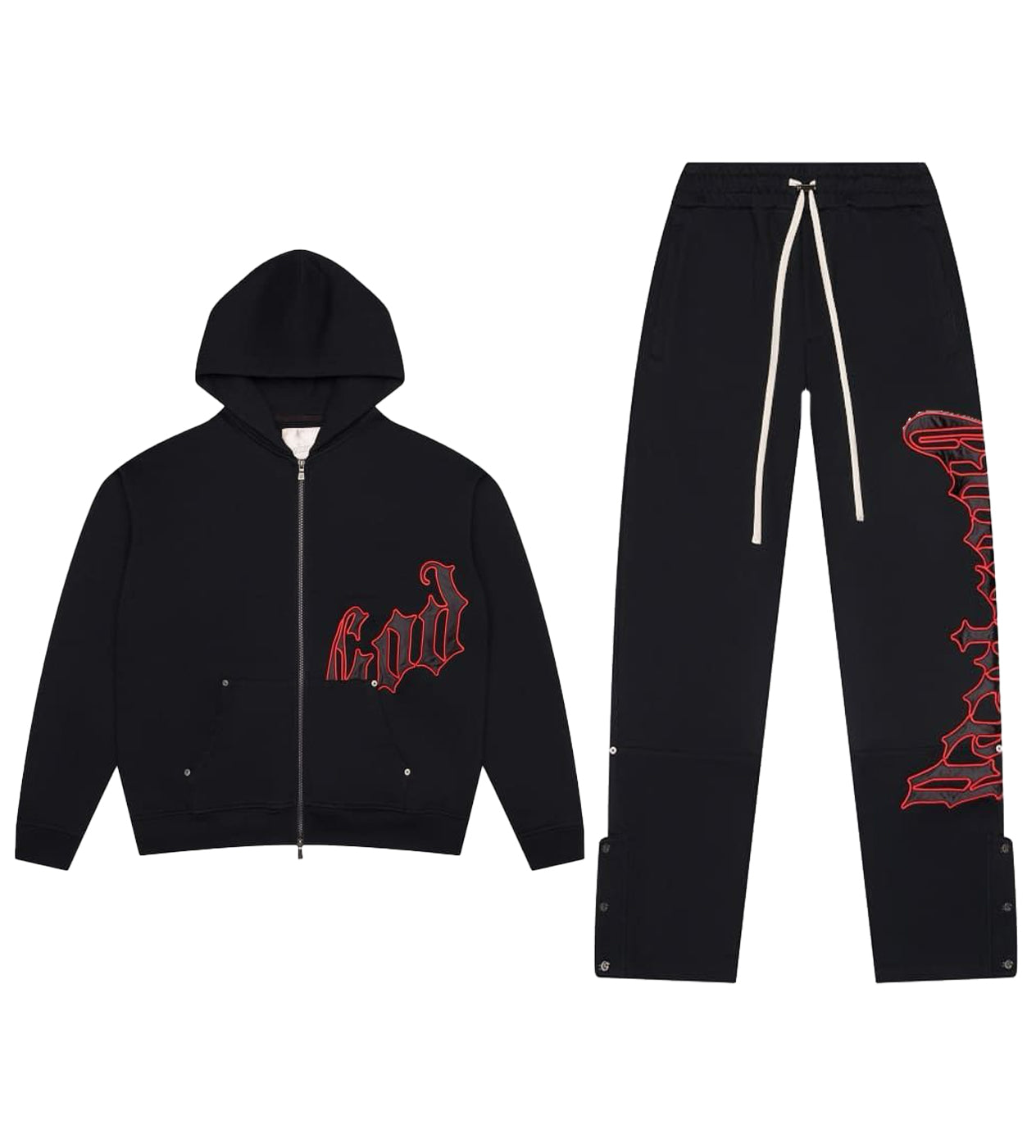 Godspeed OG Logo Sweatsuit V2 Black/Red – Restock AR
