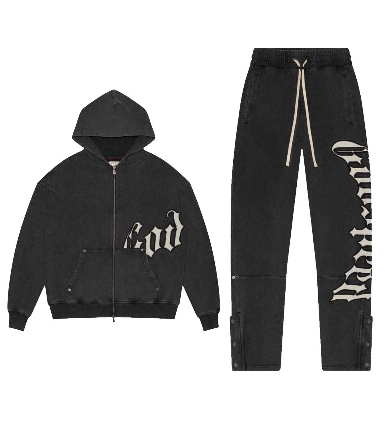 Godspeed OG Logo Sweatsuit V2 Washed Black – Restock AR