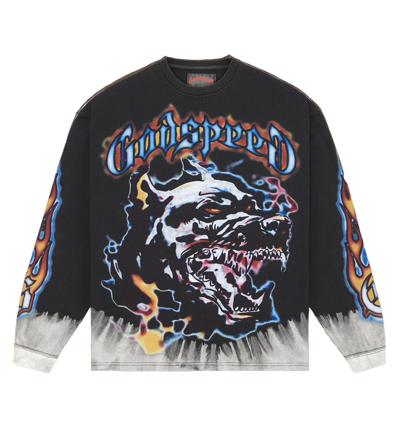 Godspeed Off The Leash L/S Tee Washed Black – Restock AR