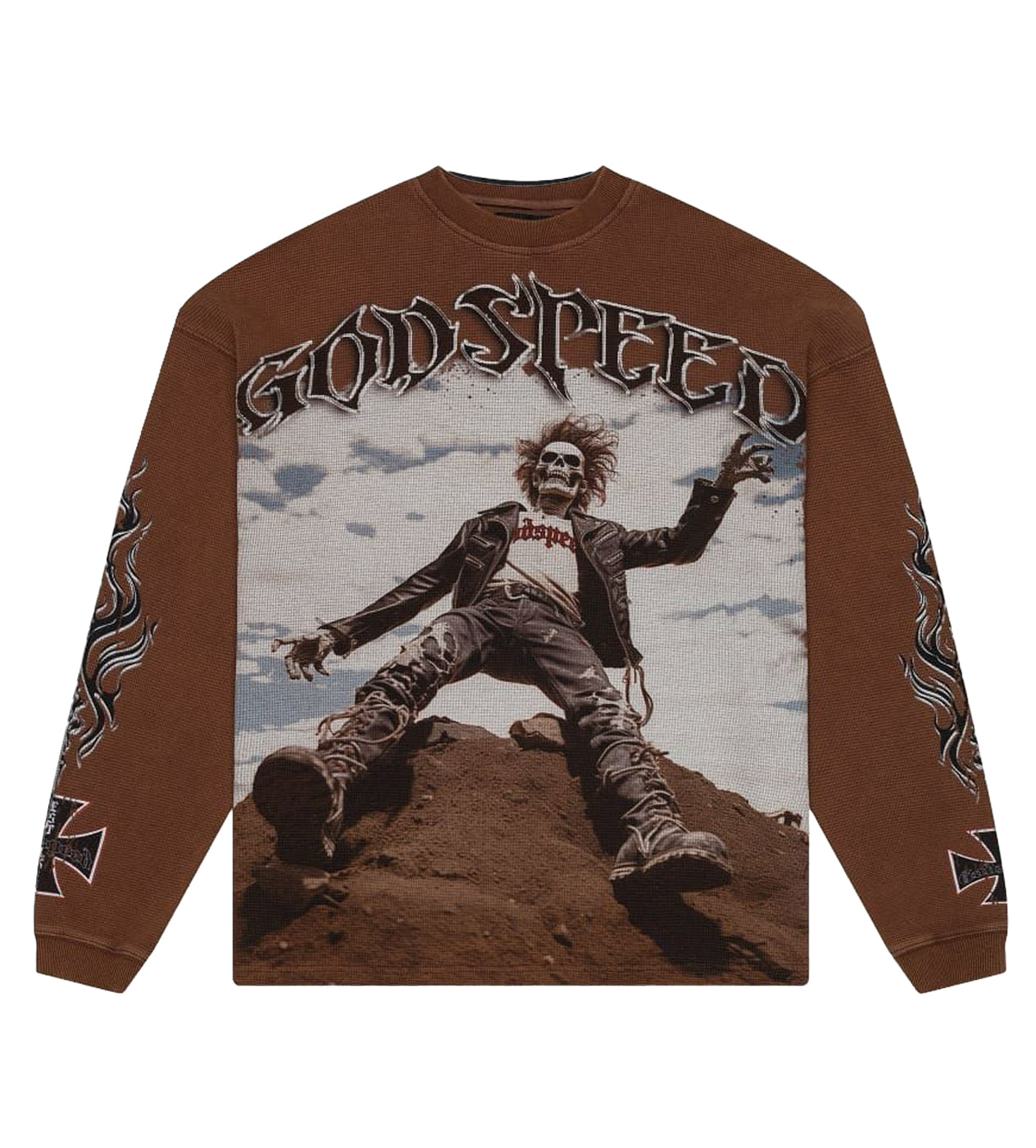 Godspeed Rocker Thermal L/S Washed Brown – Restock AR