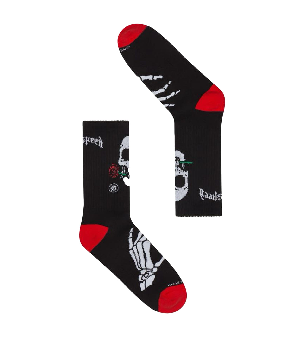 Godspeed Skull Roses Socks Black/Red – Restock AR