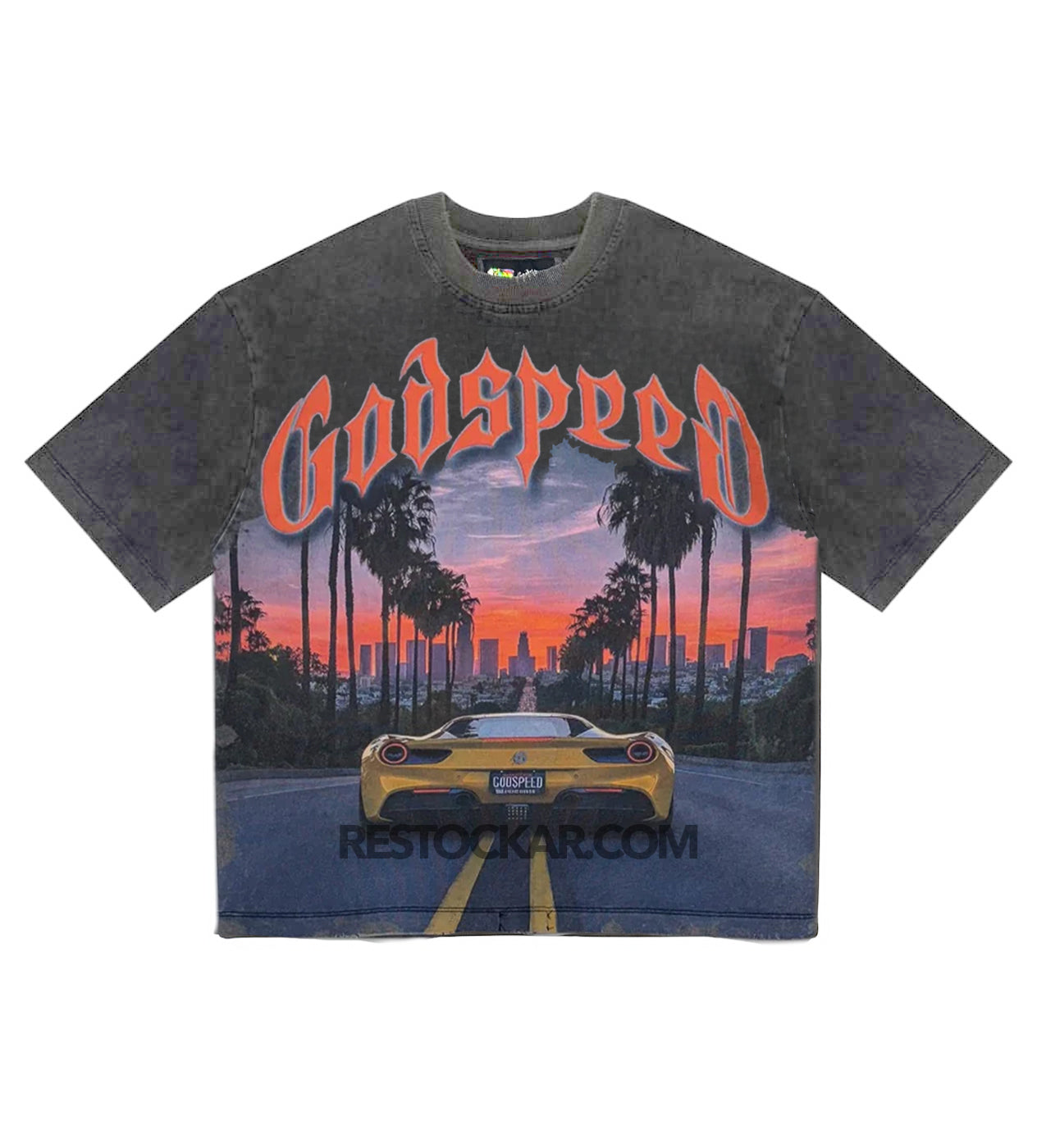 Godspeed Sunset Blvd Tee Grey – Restock AR