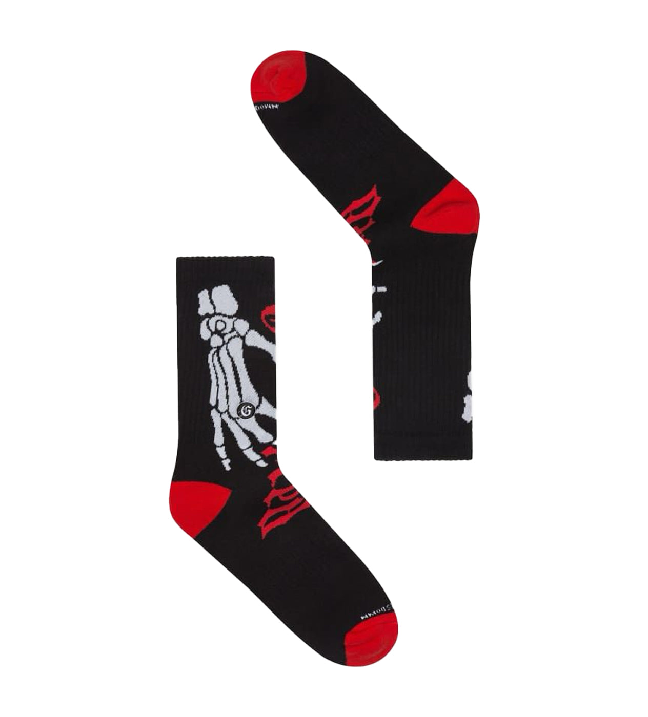 Godspeed Ten Toes Down Socks Black/Red – Restock AR
