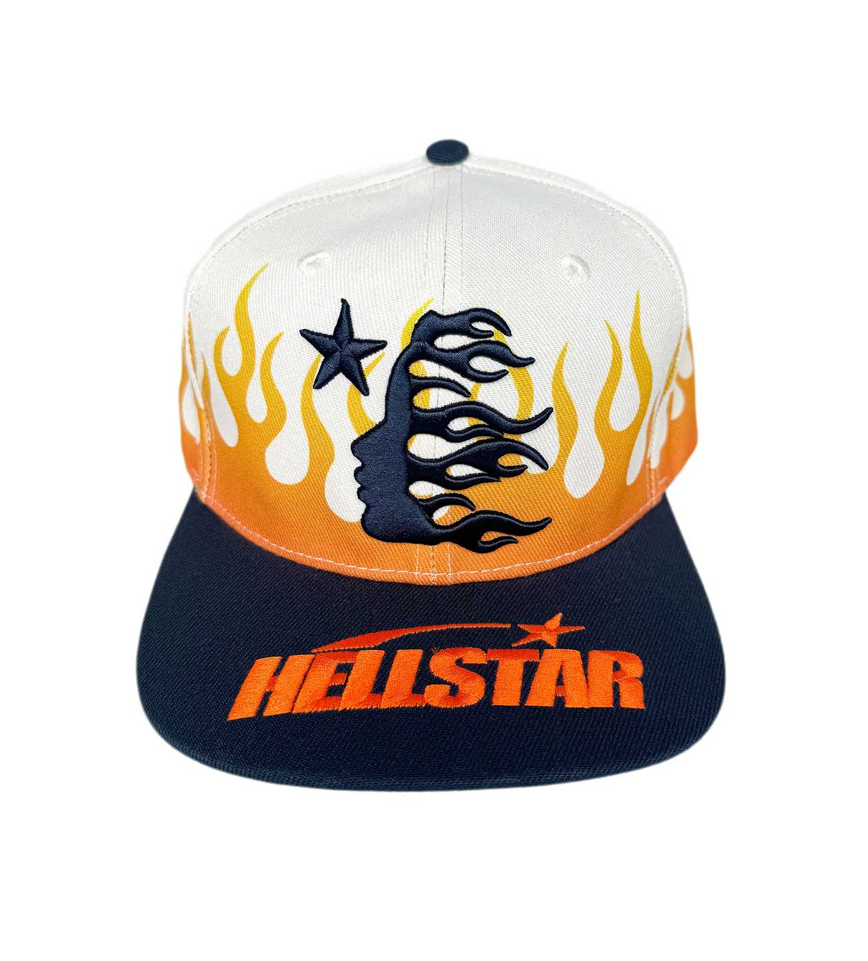 Hellstar Flame Vintage Snapback Cream/Navy – Restock AR