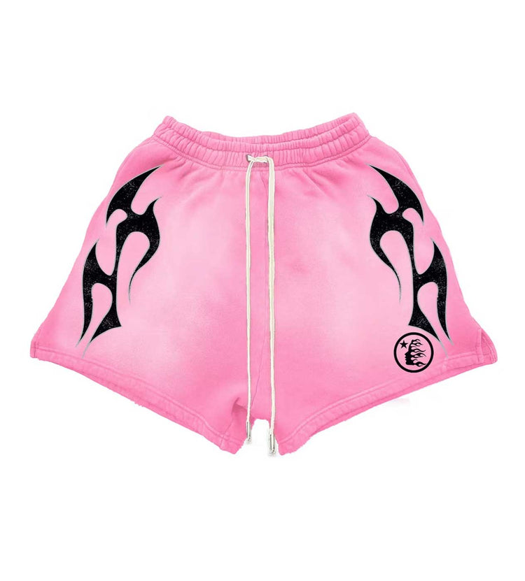Hellstar Pink Flame Sweat Shorts | Restock AR