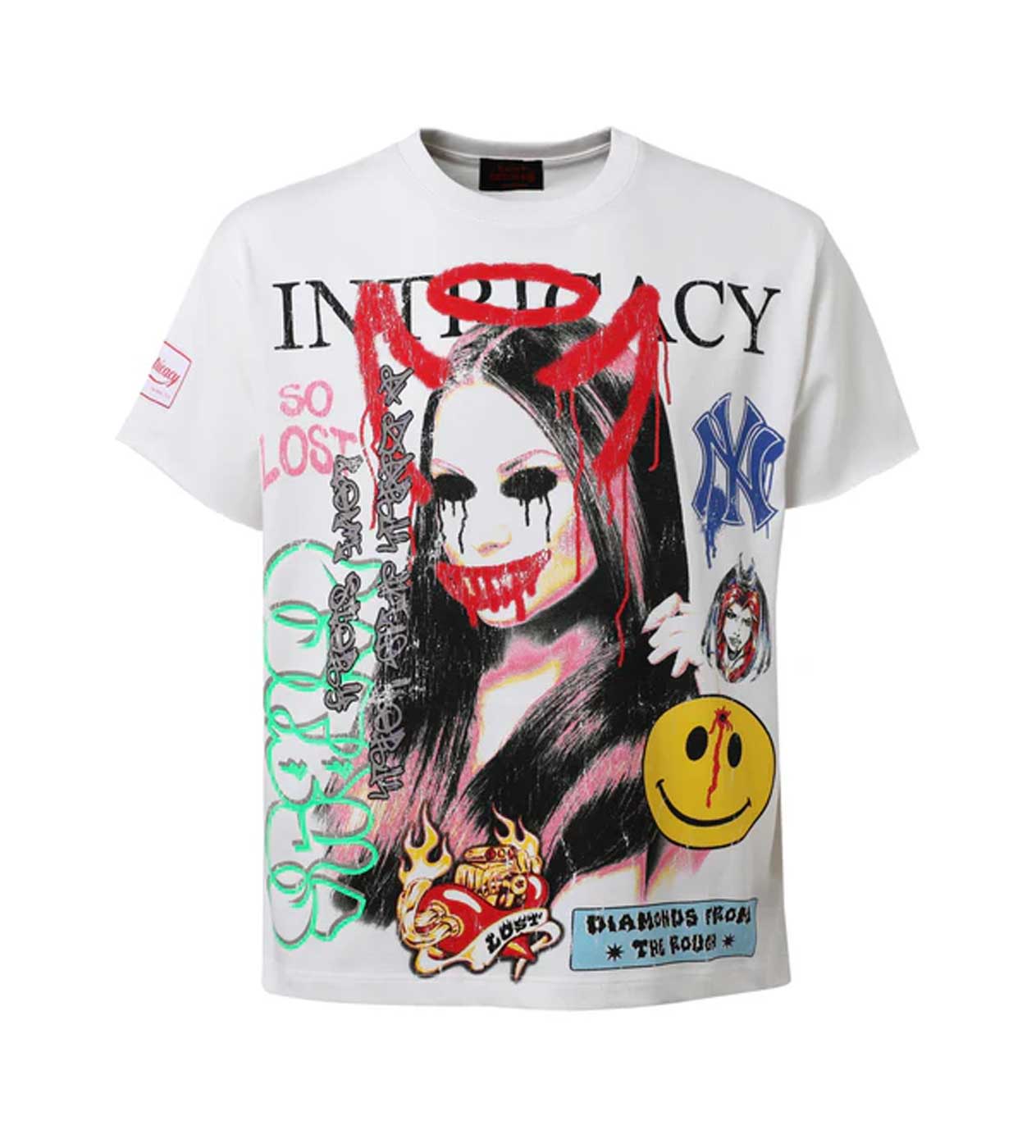 Lost Intricacy Front Page Mag Tee White – Restock AR