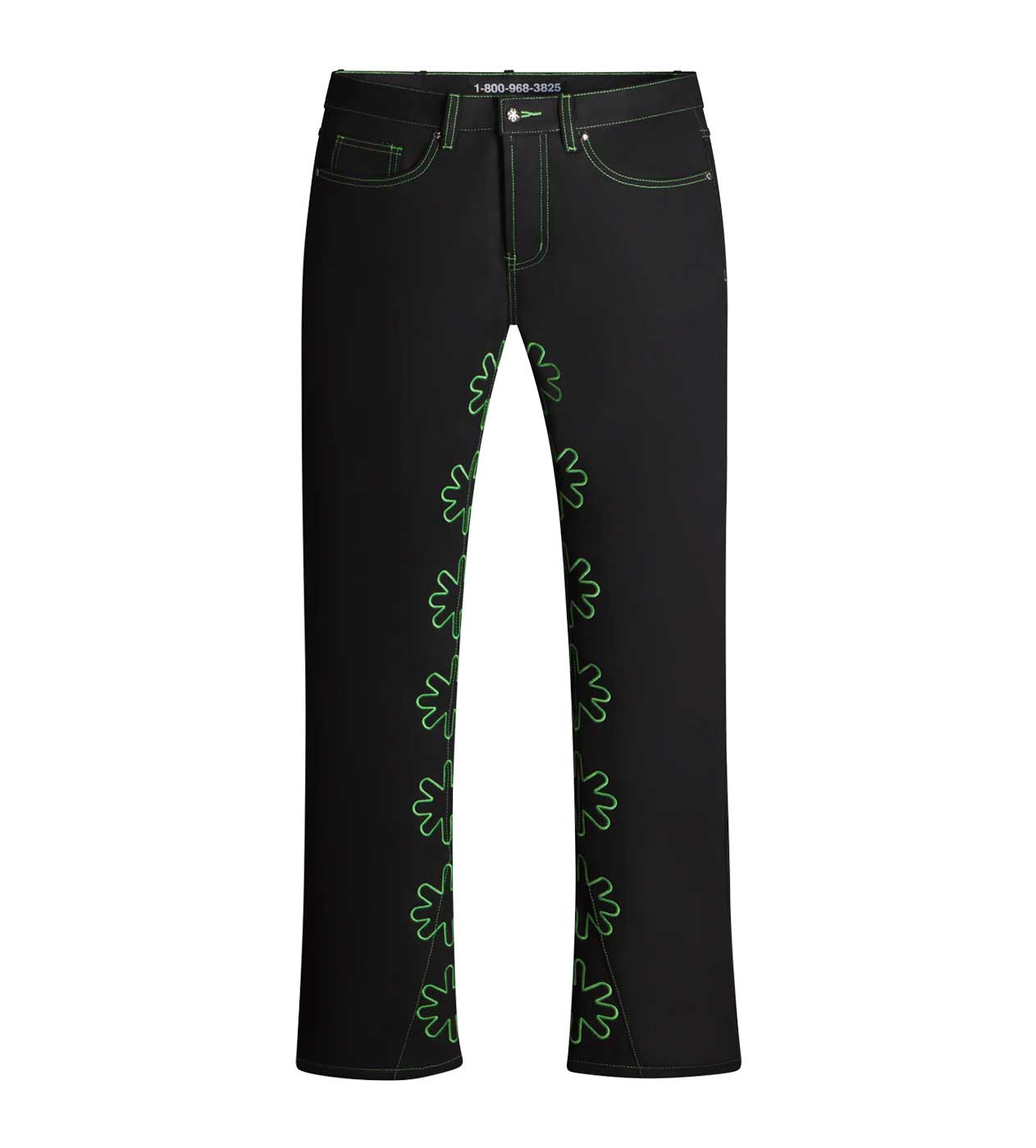 Lost Shdws Outline Denim Pant Black/Green – Restock AR
