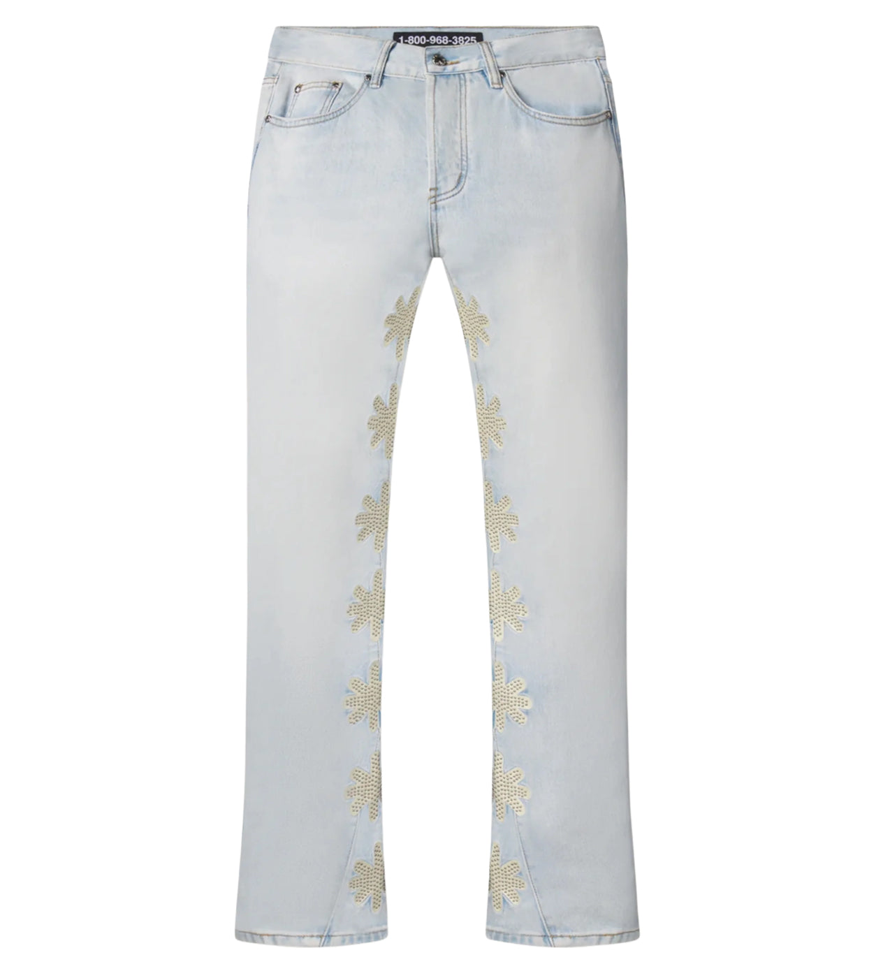 Lost Shdws Studded Denim Pants Blue/Bone – Restock AR