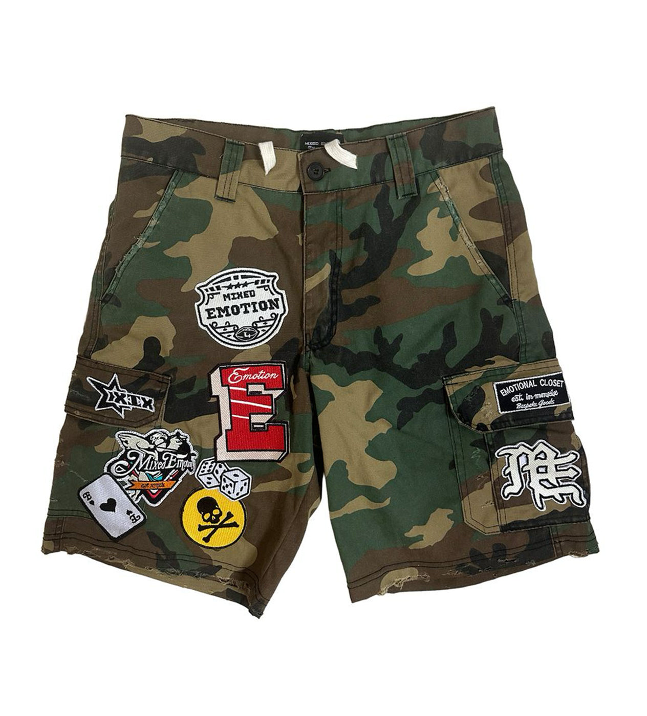 Mixed Emotions Ace Camo Shorts Green – Restock AR