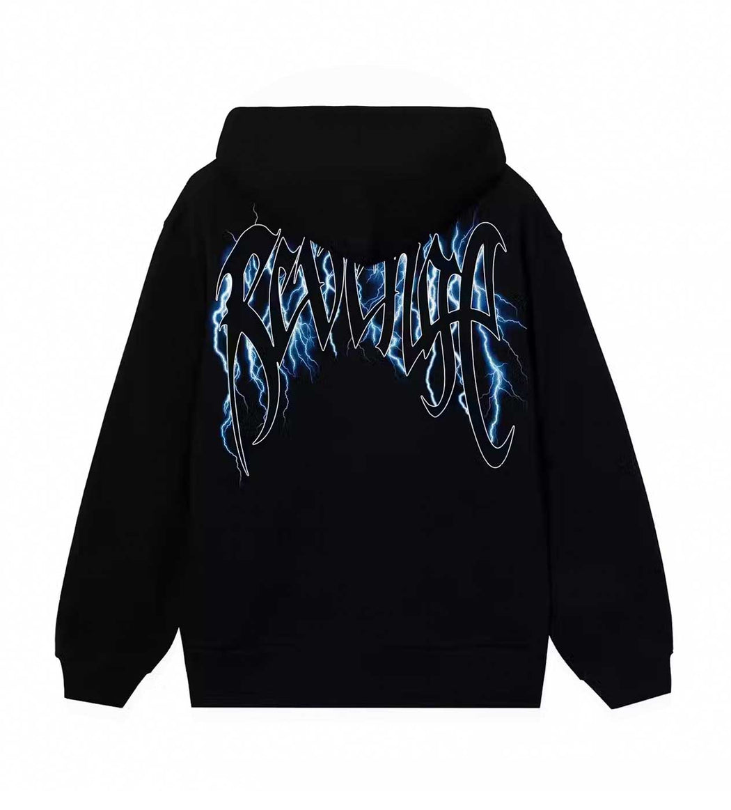 Revenge Blue Lighting Arch Logo Hoodie – Restock AR