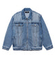 Revenge Frayed Skull Patched Denim Jacket Indigo – Restock AR
