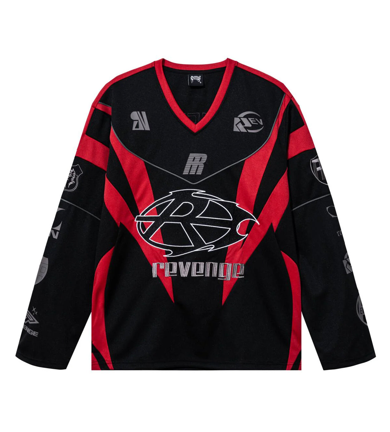 Revenge Racer Patch Jersey Black/Red – Restock AR