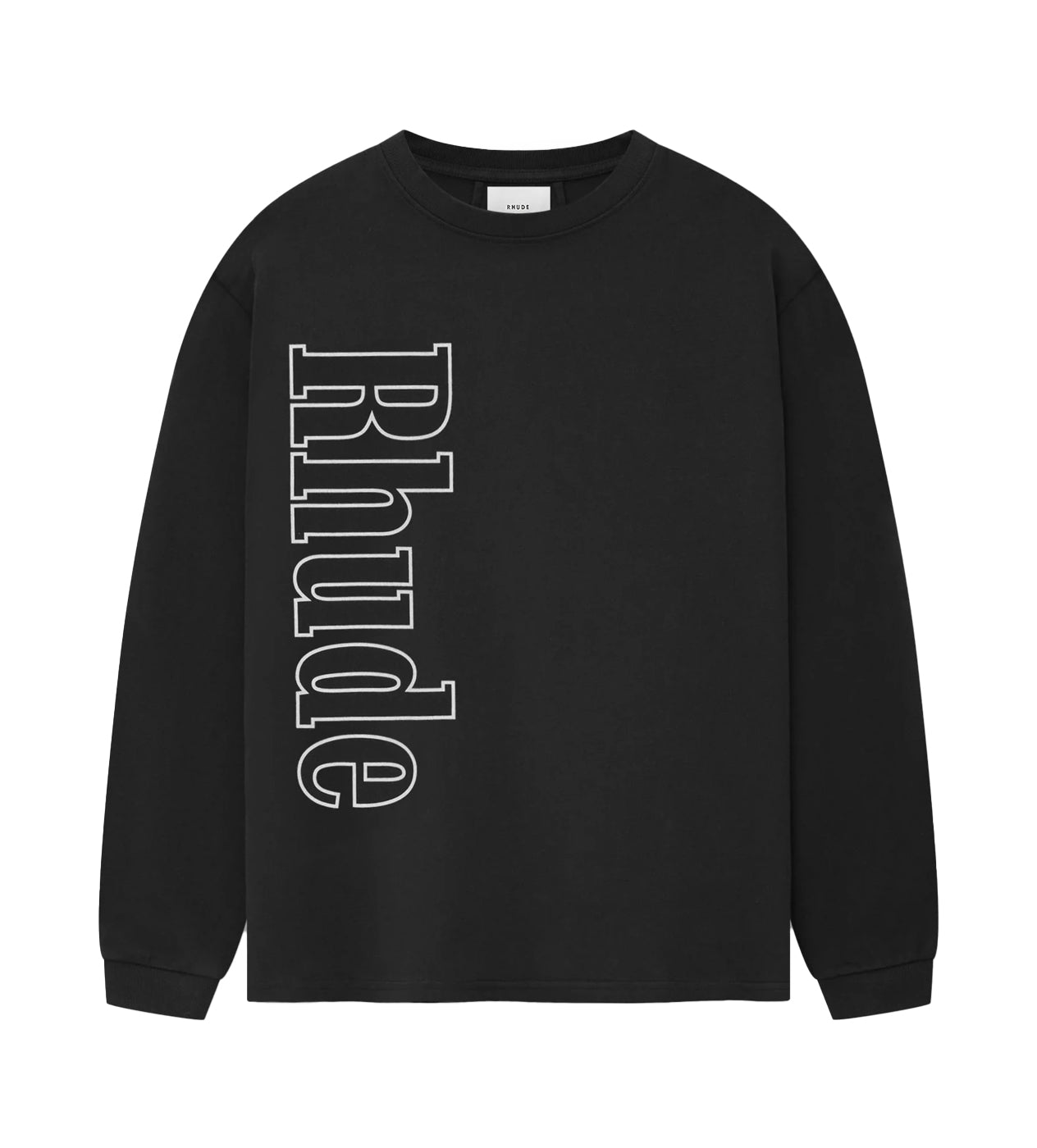 Rhude Side Logo L/S Tee Black – Restock AR