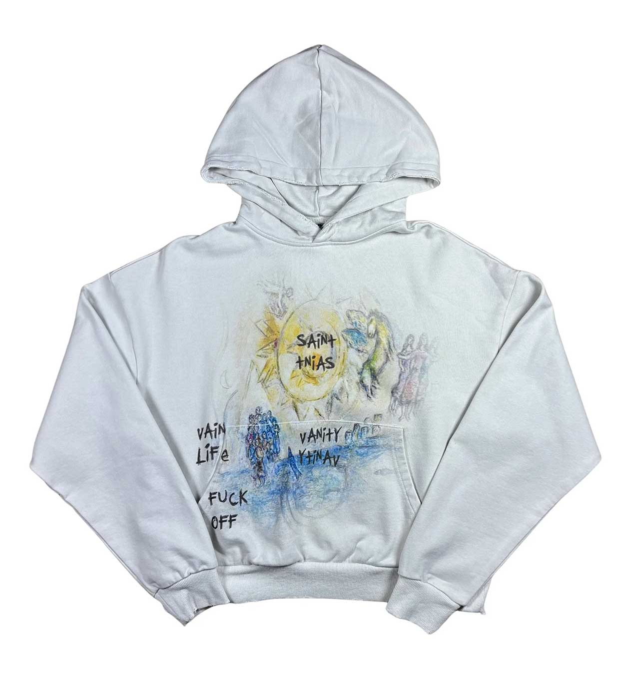 Saint Vanity F*** Off Hoodie White – Restock AR