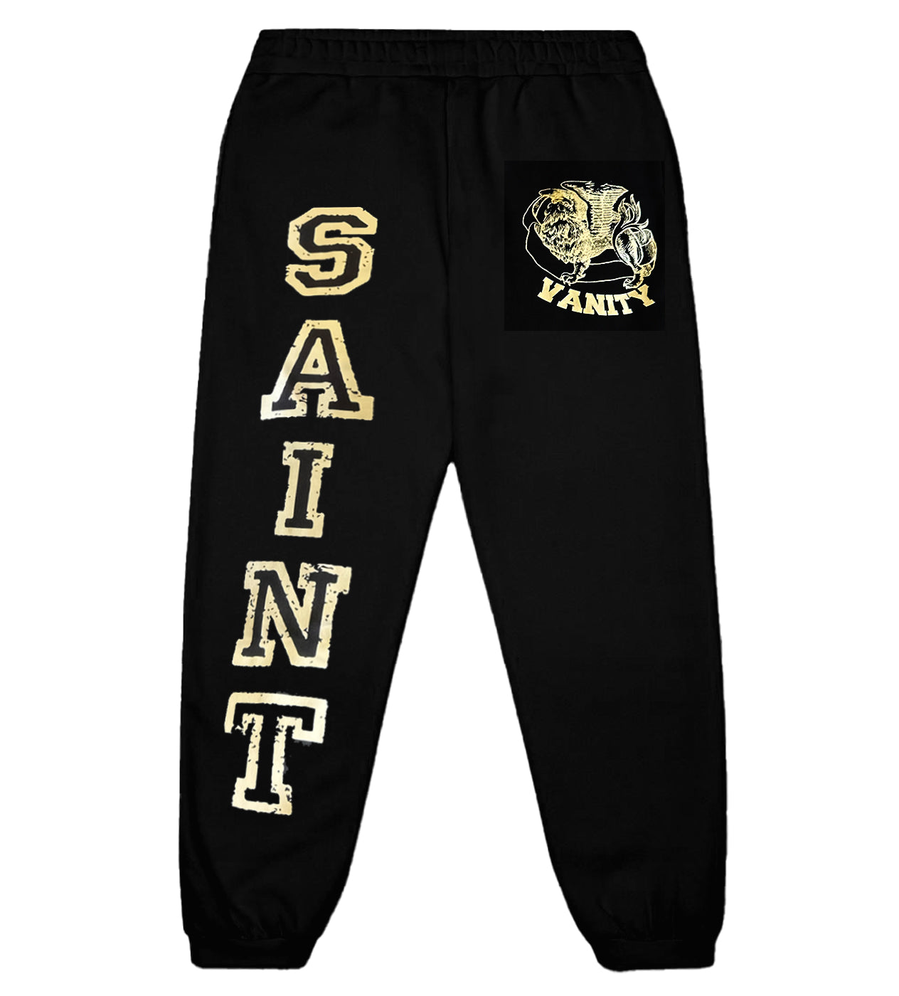 Saint Vanity Logo Sweatpants Black – Restock AR