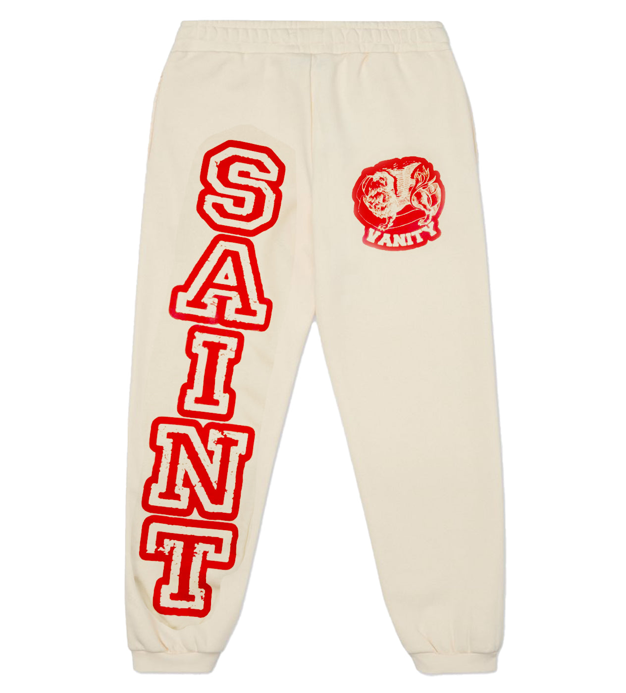 Saint Vanity Logo Sweatpants Cream – Restock AR