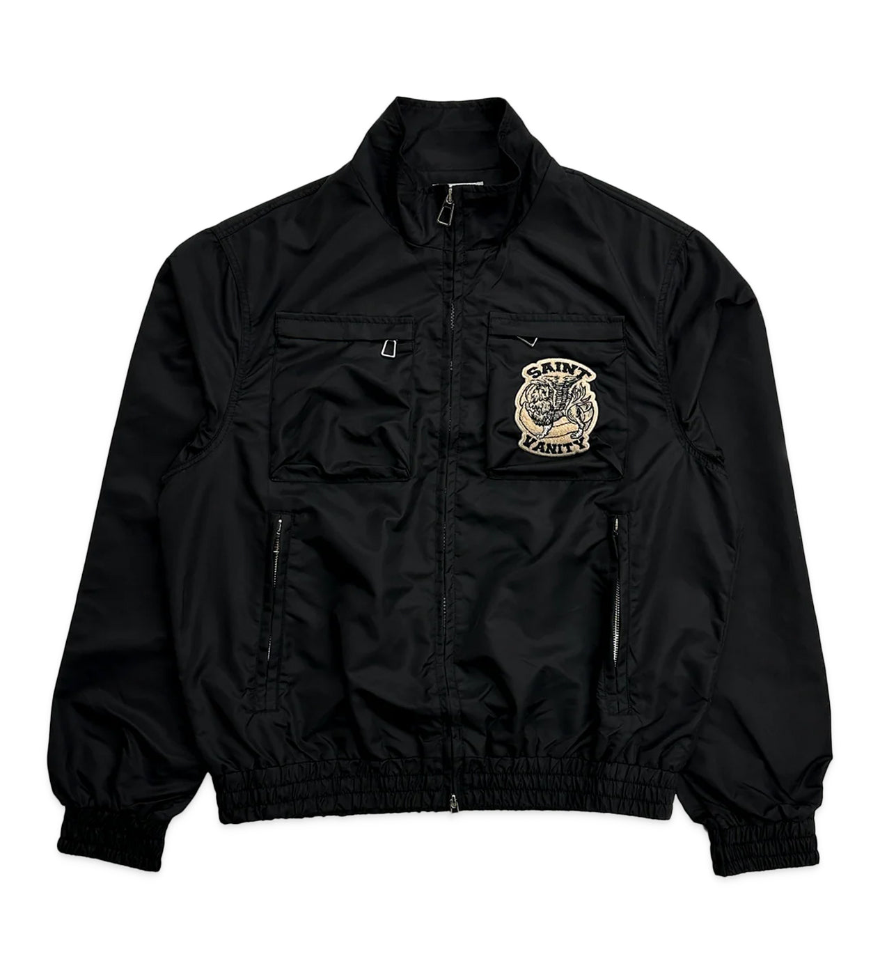 Saint Vanity Nylon Cargo Jacket Black – Restock AR