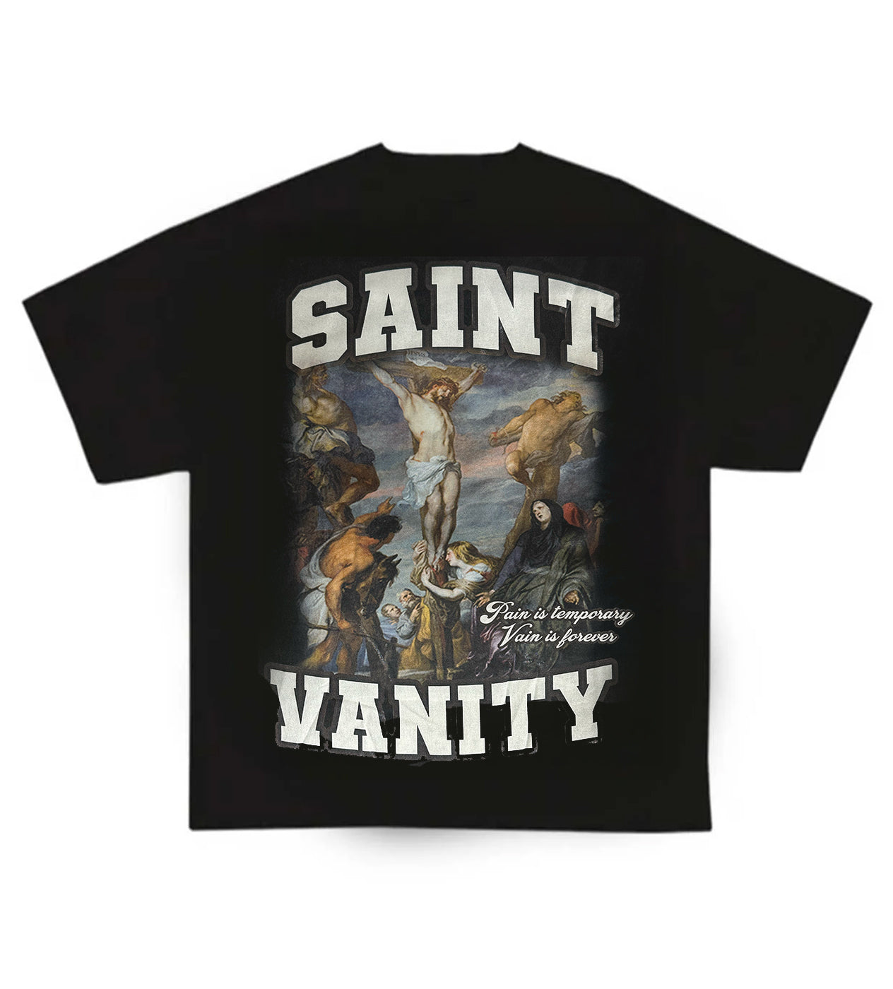 Saint Vanity Pain Is Temporary Tee Black – Restock AR