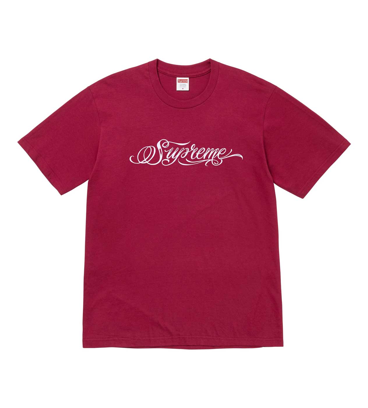 Supreme Script Cardinal Red Tee – Restock AR
