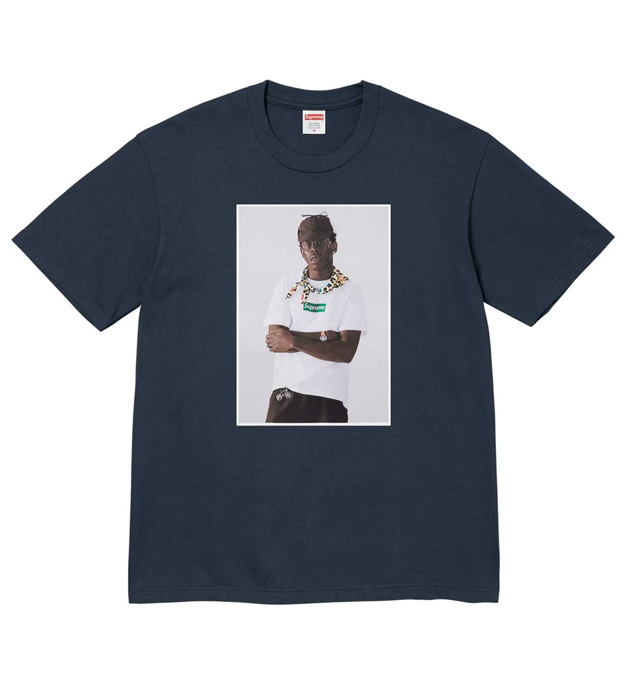 Supreme x Tyler The Creator Photo Tee Navy – Restock AR