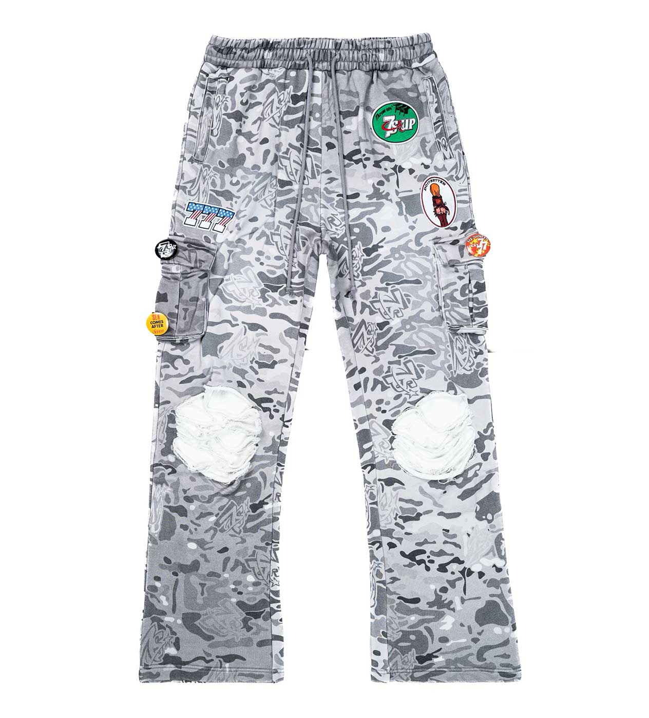 Triple Sevens Camo Sweatpants Grey – Restock AR