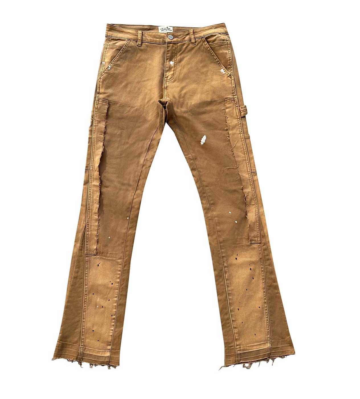 Triple Sevens Flared Jeans Khaki – Restock AR