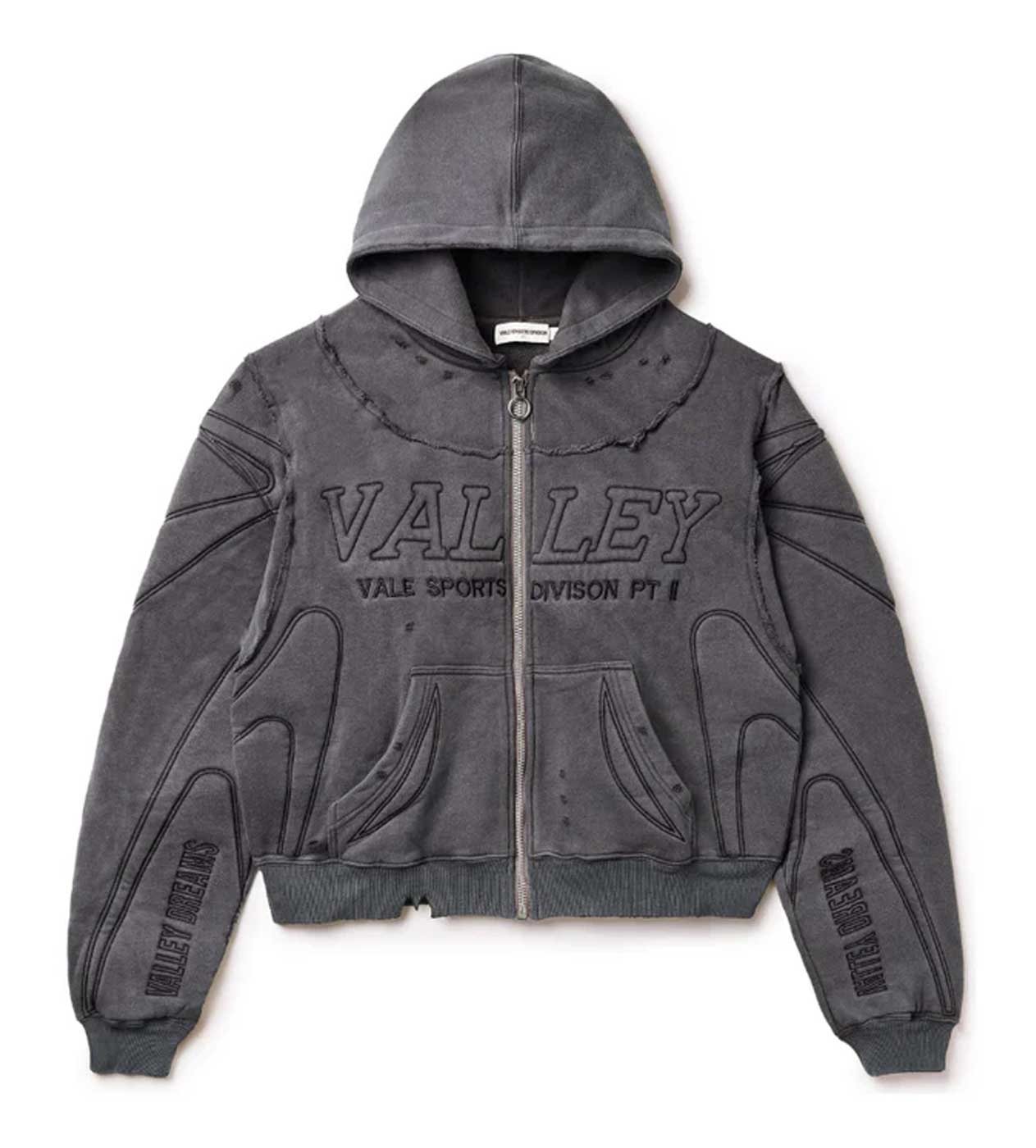 Vale Forever Armor Zip Up Hoodie Black – Restock AR