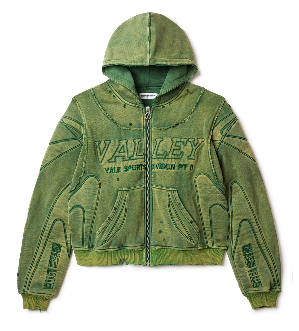 Vale Forever Armor Zip Up Hoodie Green – Restock AR